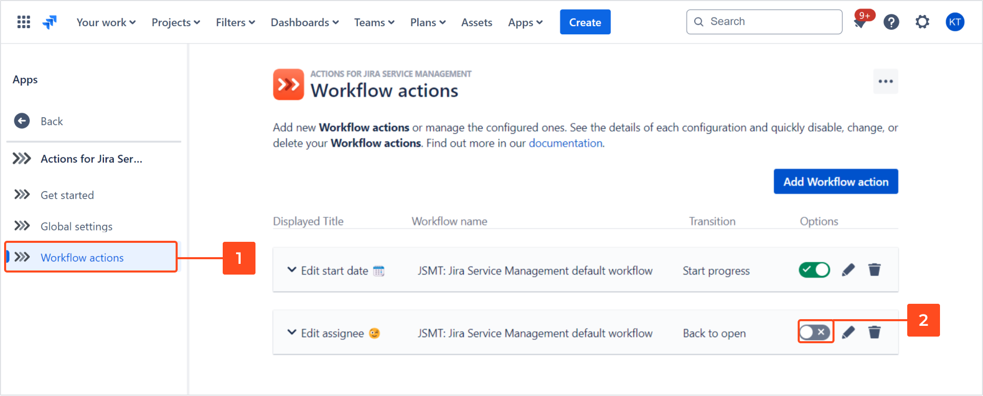 Managing Workflow Actions 9960